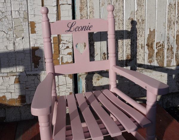 Vintage personalised rocking chair with your child's name or initials ...