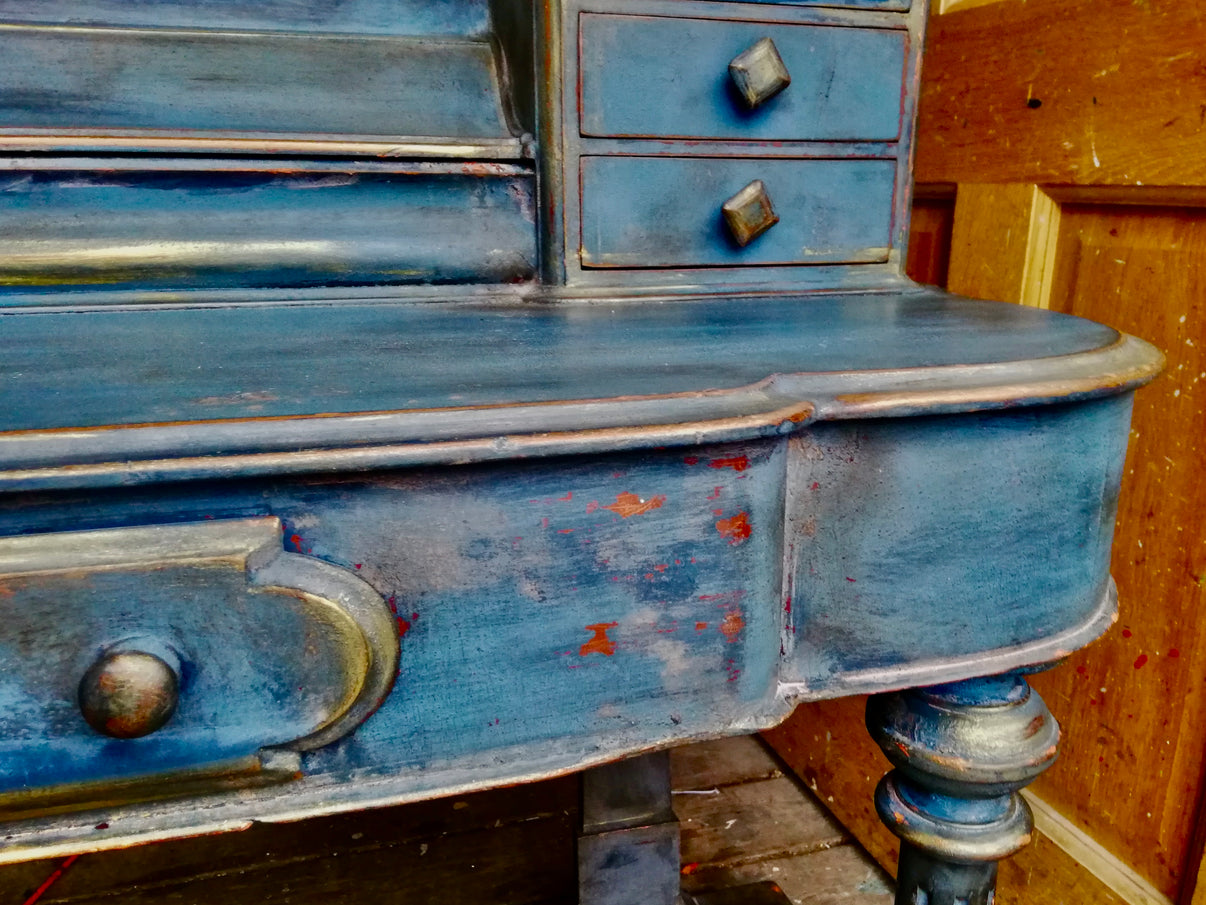 Vintage writing desk painted in layers of beautiful Patina – Emily Rose ...